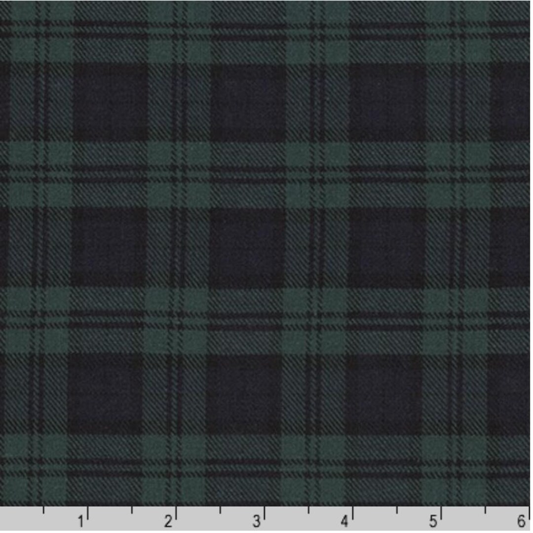 57" Width - Sevenberry Classic Plaid Twill - Hunter Yarn Dyed Twill ...