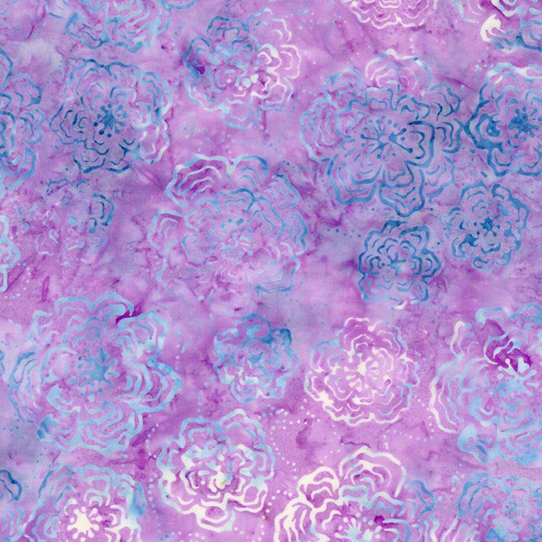 Tonga Pearled Flowers Hydrangea Batik Fabric - Etsy