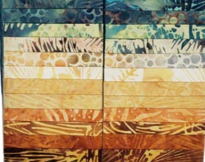 Oasis Batik Strip Pack/jelly Roll - 40, 2.5" X 42" Precut Fabric Strips ...