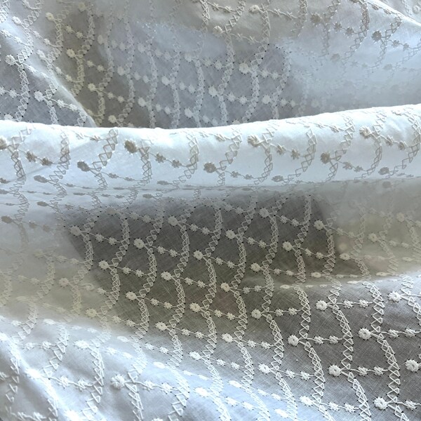 Embroidered Sheer Fabric - Etsy