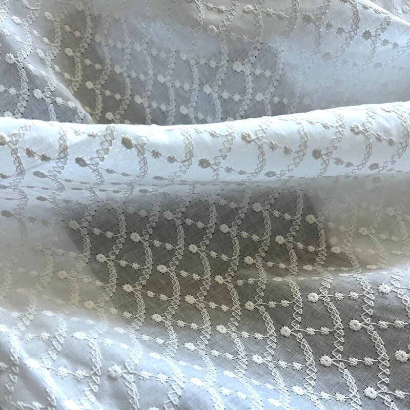 Embroidered Fabric - Etsy