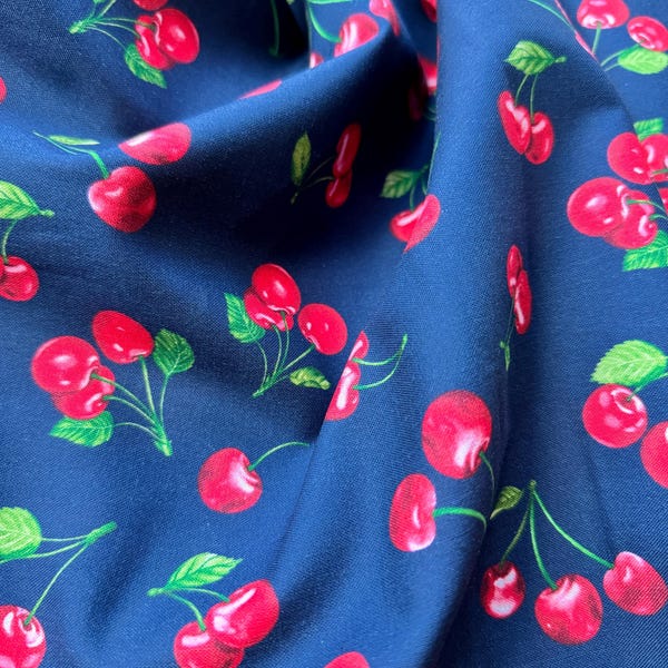 Cherry Fabric - Etsy