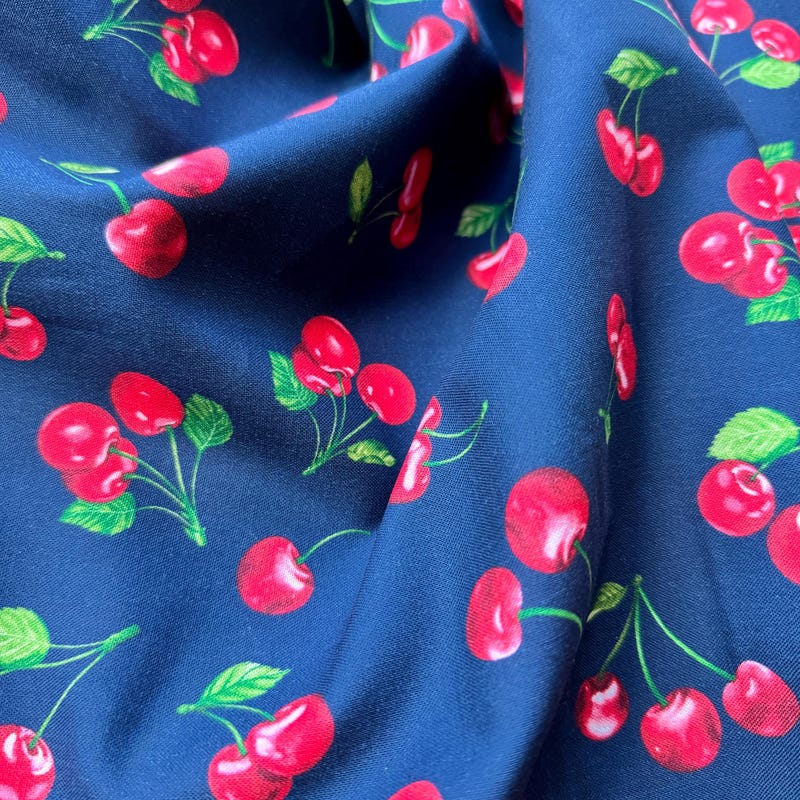 Cherry Fabric - Etsy