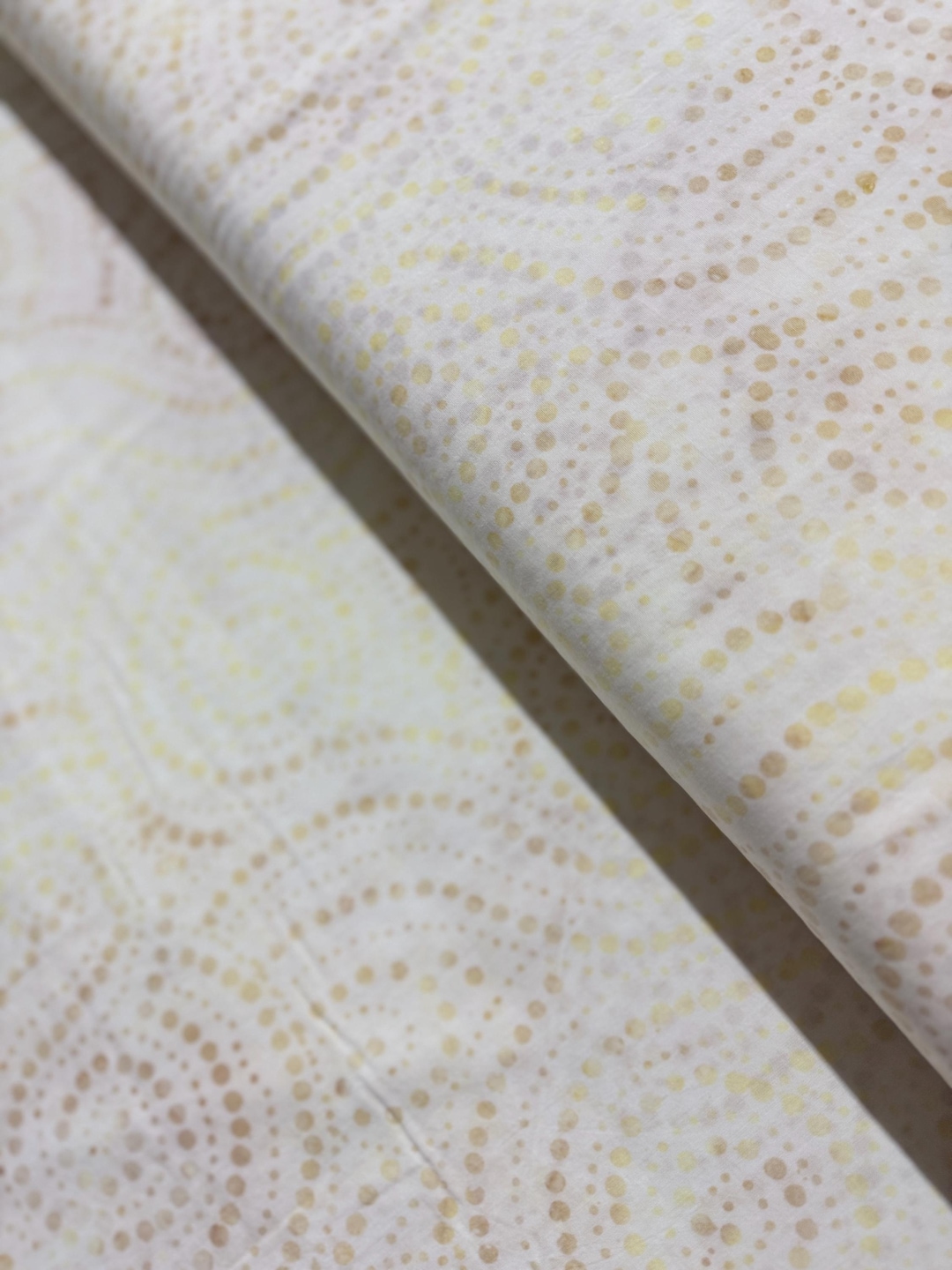 106" Wide - Xtonga Large Loose Dotted Cream Batik Quilt Backing ...