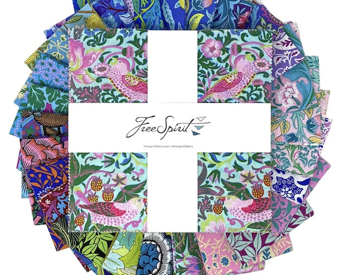 Kaffe Fassett & Morris Co. Fabric Squares: 10" Layer Cake, 42 Pcs - Etsy