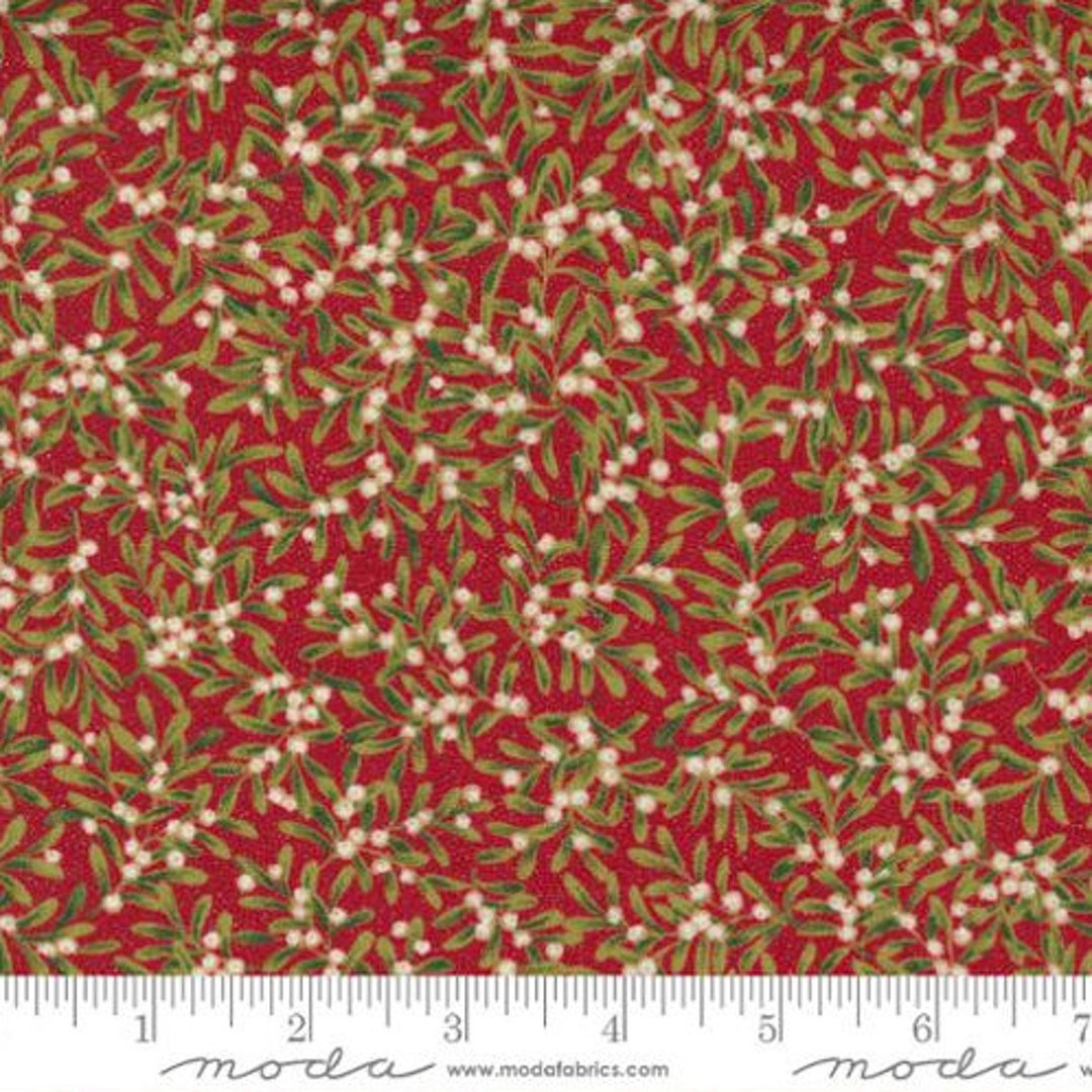 Sparkle Shine Glitter - Mistletoe Kiss Holly Berries Greenery Leaves ...