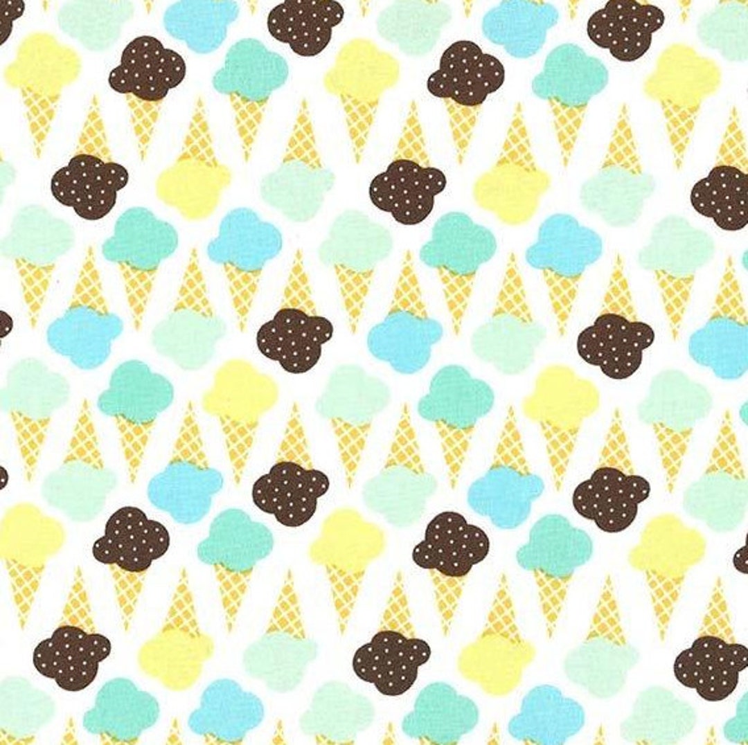 Ice Cream You Scream - Game of Cones Icing - Cotton Fabric - Etsy
