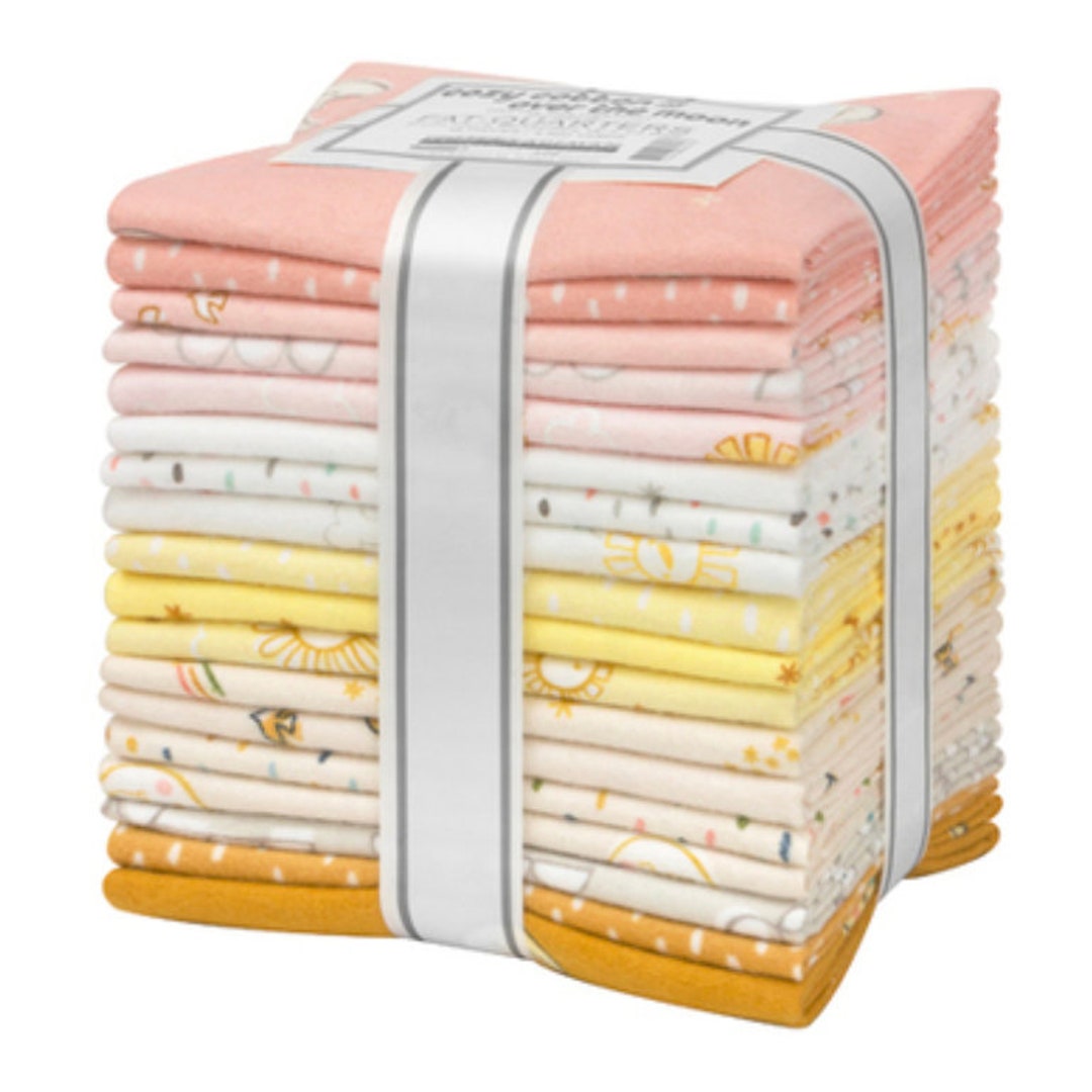 Cozy Cotton Flannel - Over the Moon - Pastel Colorstory Fat Quarter ...