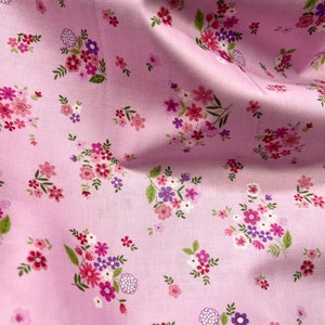 Bloom - Summer Bouquet Pink Fabric by Makower UK - Cotton Fabric - Etsy