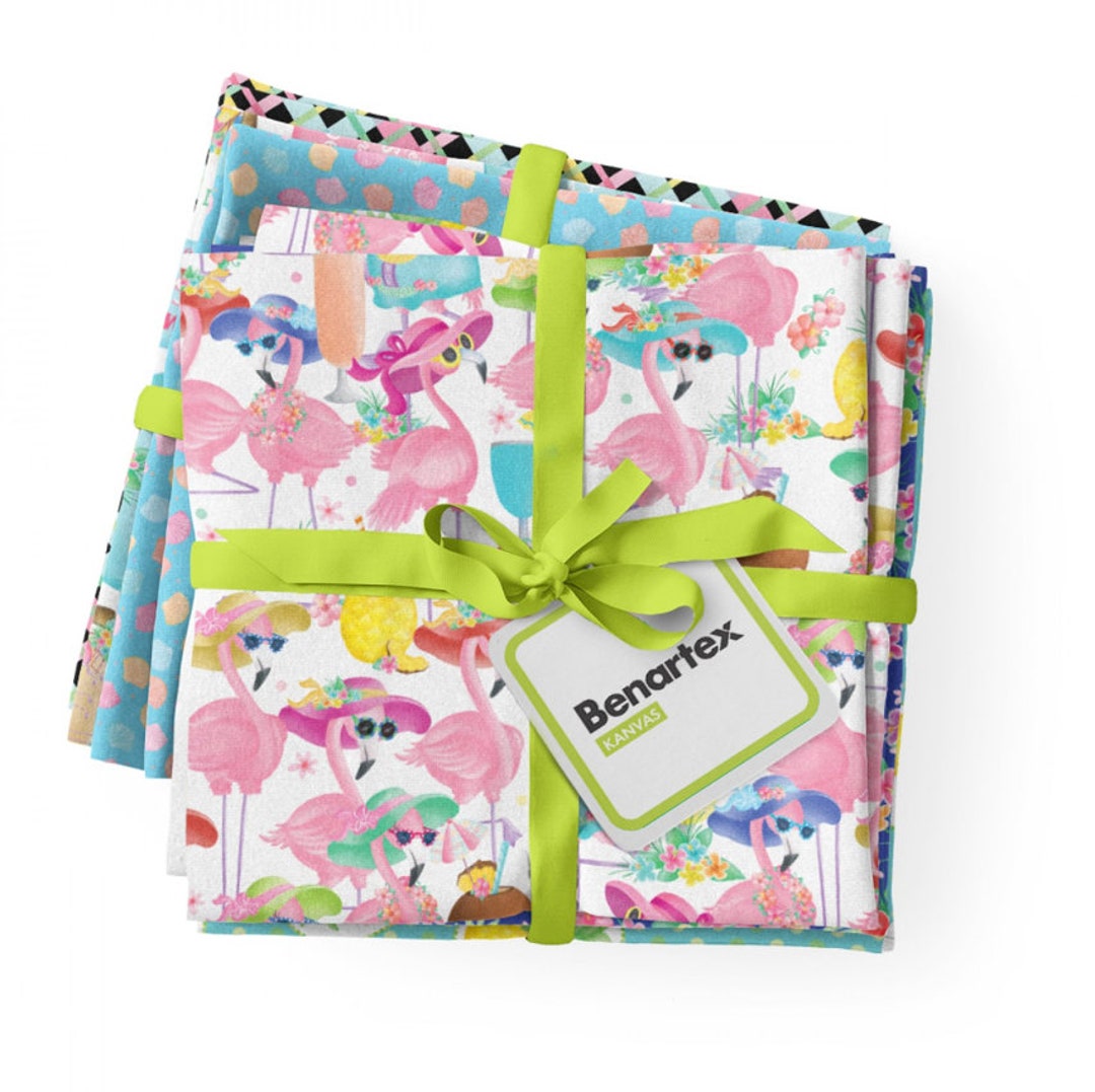 Flamingal Pals Fat Quarter Bundle - 19 Fat Quarters - Cotton Fabric - Etsy