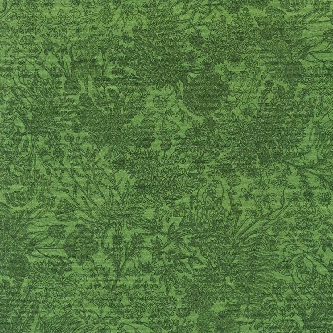 Seeds to Sew - Forest Fabric by Image by Design Licensing - Cotton ...