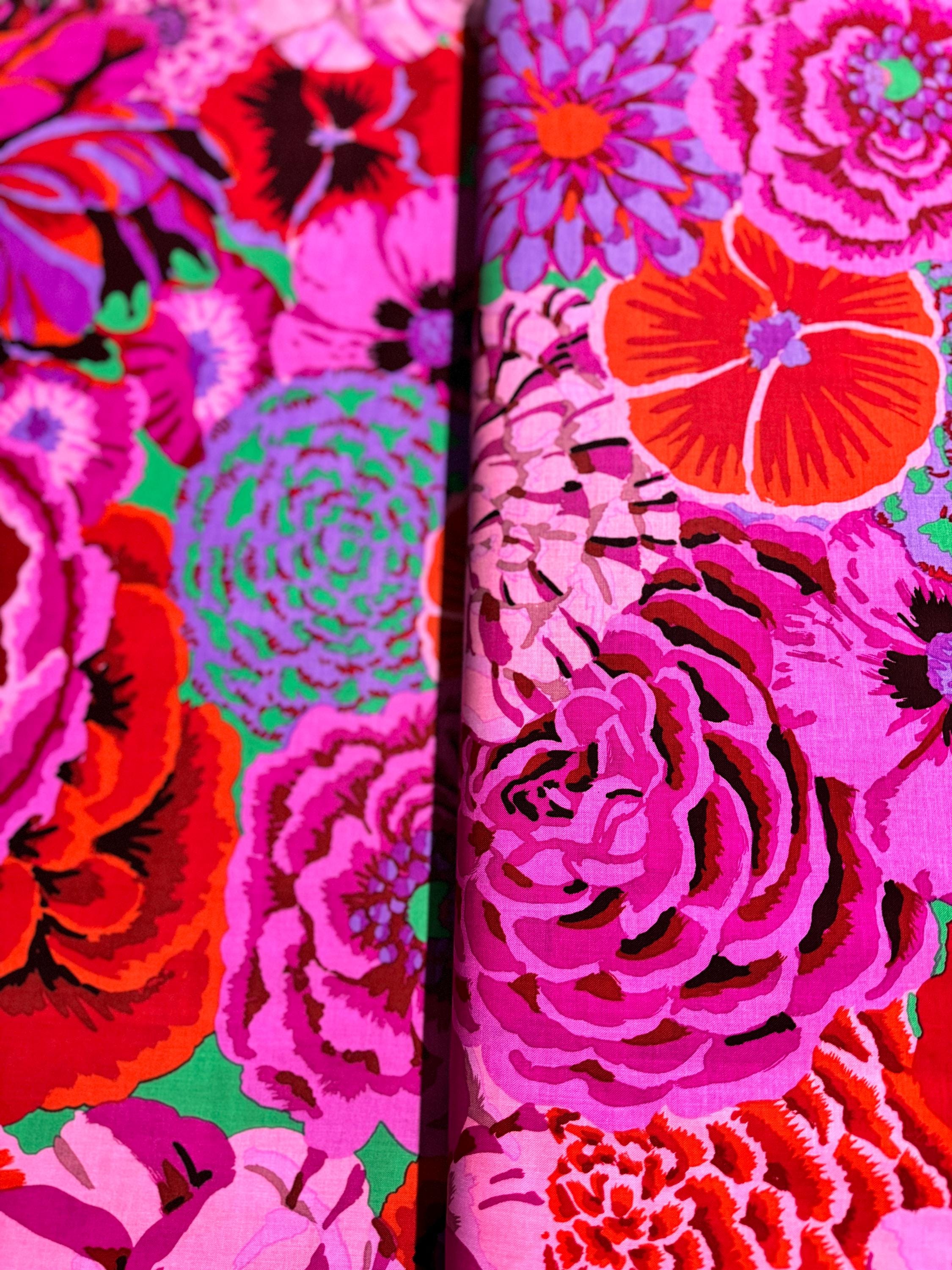Kaffe Fassett Collective - Bekah Magenta Fabric by Philip Jacobs ...