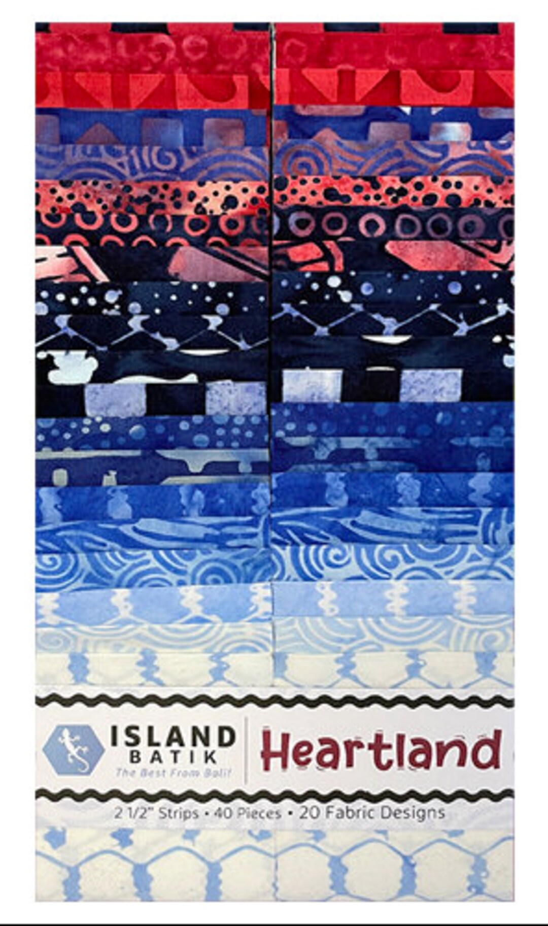 Heartland Batik Strip Pack/jelly Roll - 40, 2.5" X 42" Precut Fabric ...