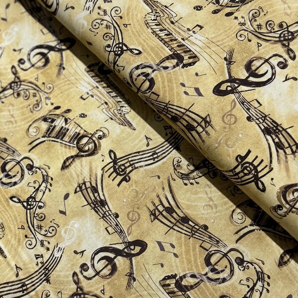 Music Note Fabric - Etsy