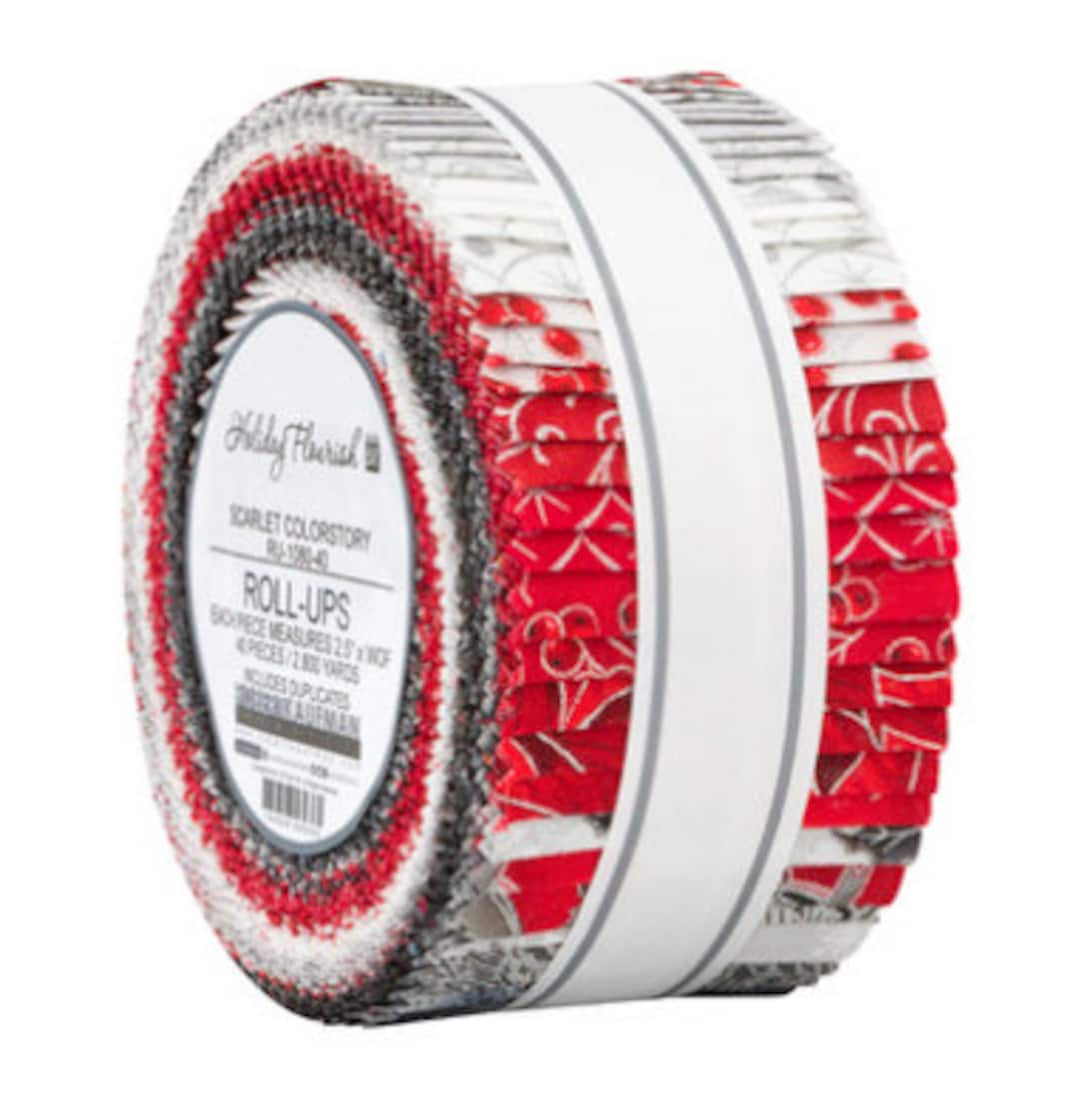 Holiday Flourish 15 - 2021 Scarlet Colorstory Roll Up/jelly Roll - 40 ...