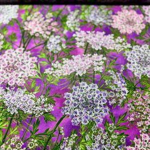 Botanica Blooms - Florals Violet Fabric by Color Principle - Cotton ...