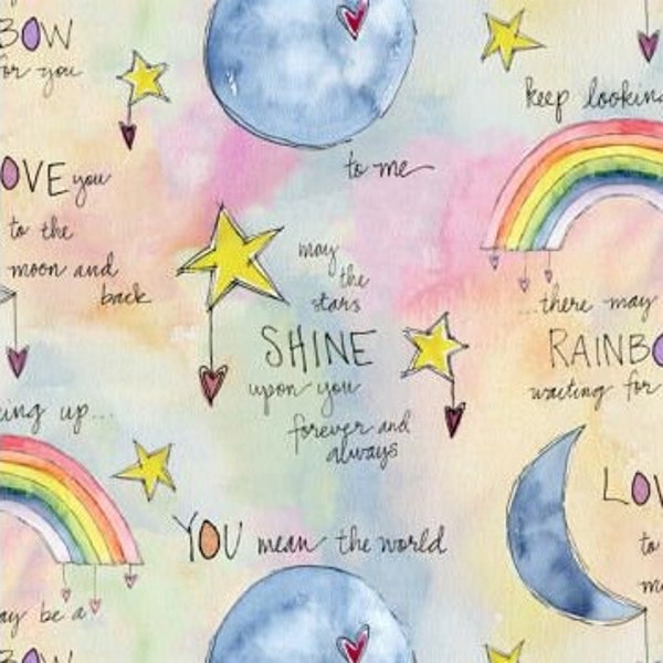 Fabric With Words - Etsy