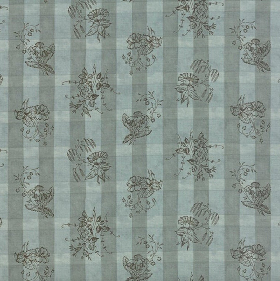 Moda Fabrics Collections Nurture Plaid Floral Fabric by Howard Marcus ...
