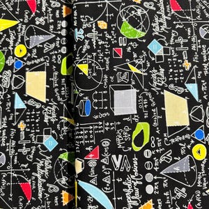 Math & Science - Mathematics Fabric by Gail Cadden - Cotton Fabric - Etsy