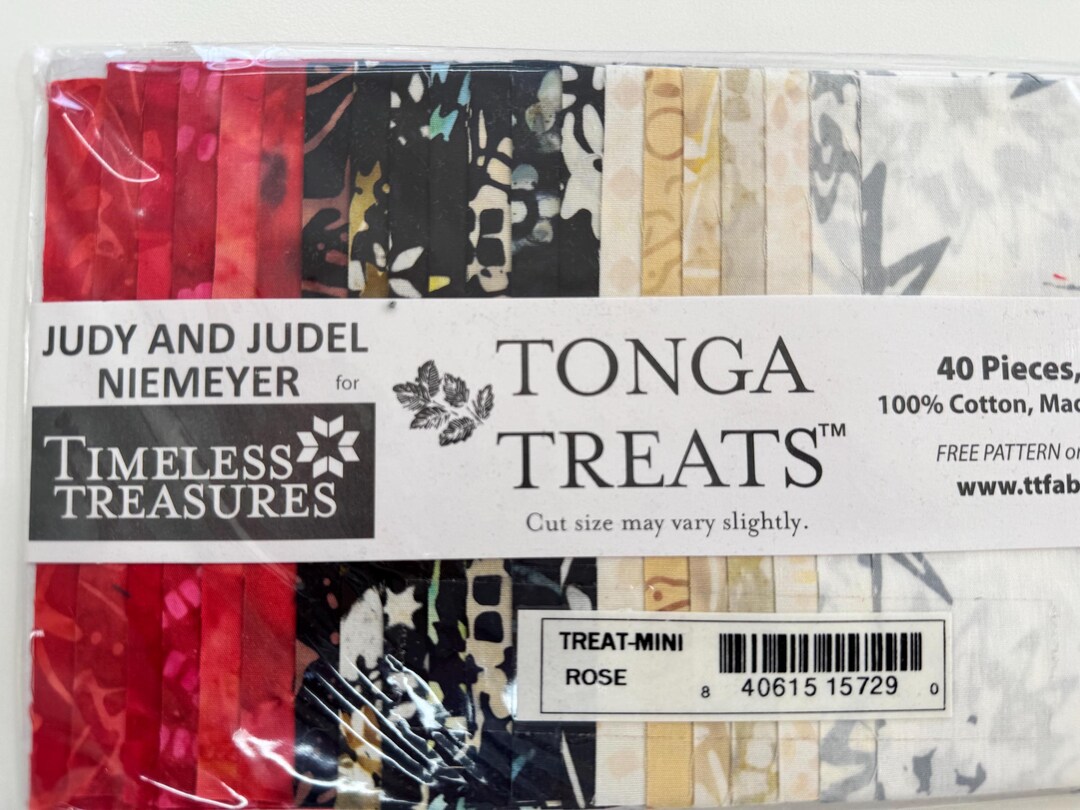 Tonga Treat Rose Charm Pack – 40 Piece 5x5 Precut Squares by Judy ...