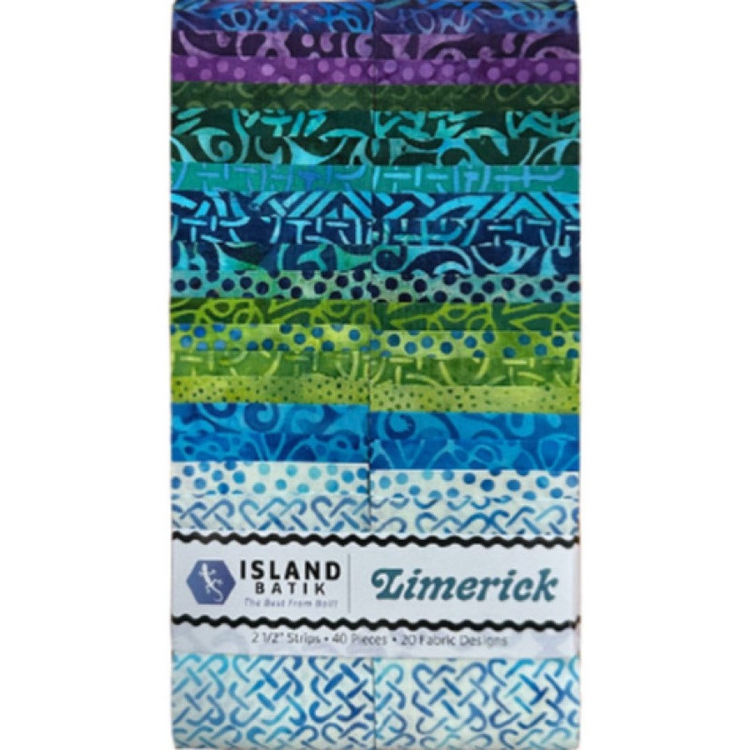 Limerick Batik Strip Pack/jelly Roll - 40, 2.5" X 42" Precut Fabric ...