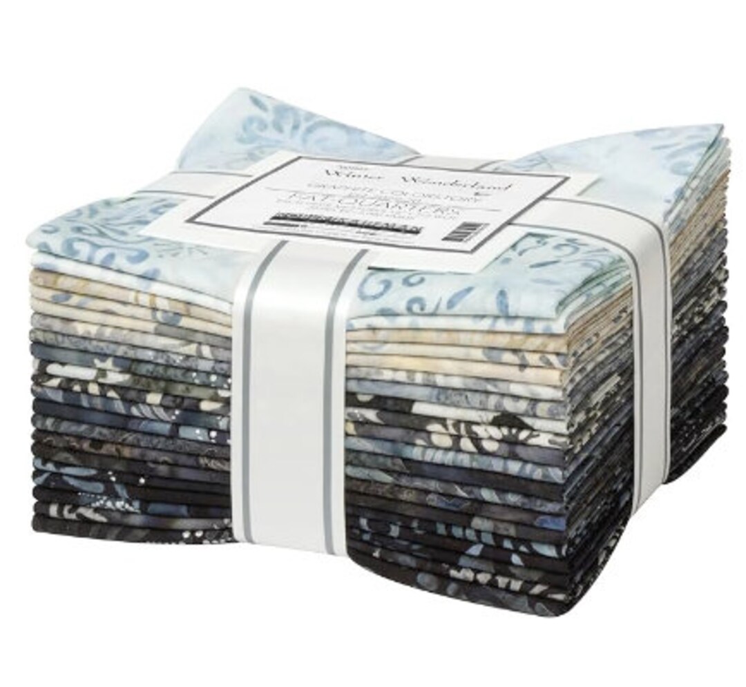 Artisan Batiks Winter Wonderland Graphite Colorstory Fat Quarter Bundle ...