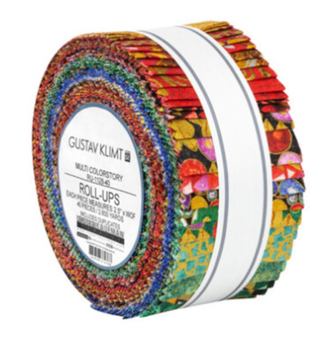 Gustav Klimt Multi Colorstory Roll-up/jelly Roll 40, 2.5 X 42 Precut ...