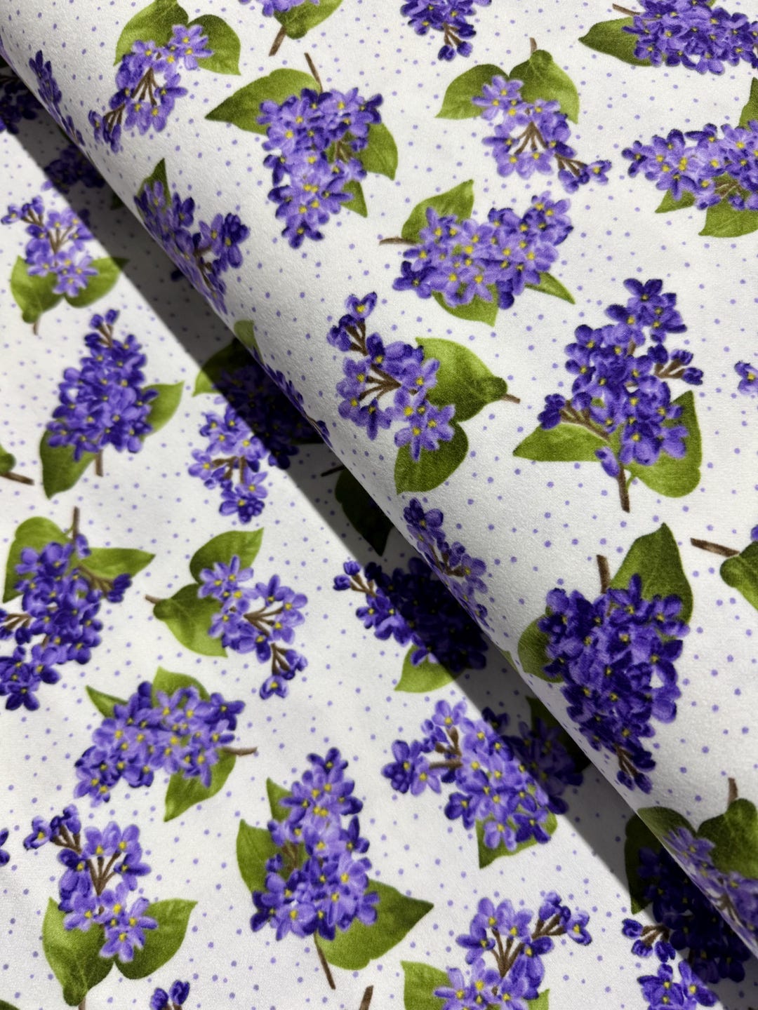 Flannel - Flowerhouse - Elizabeth Flannel - Large Blooms White Fabric ...