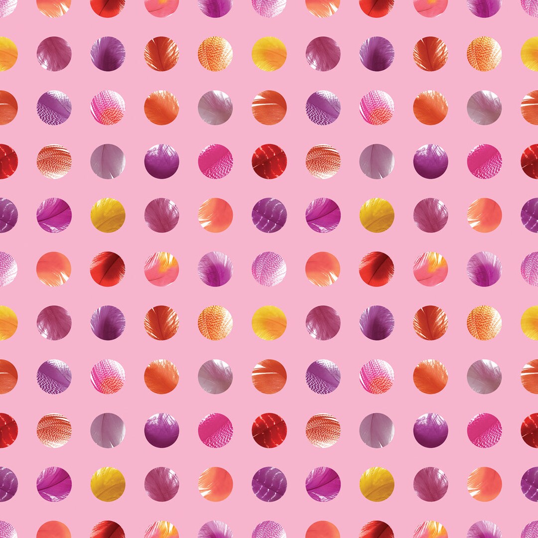Gradients 2 Parfait - Dots Pink - Digital Print - Cotton Fabric - Etsy