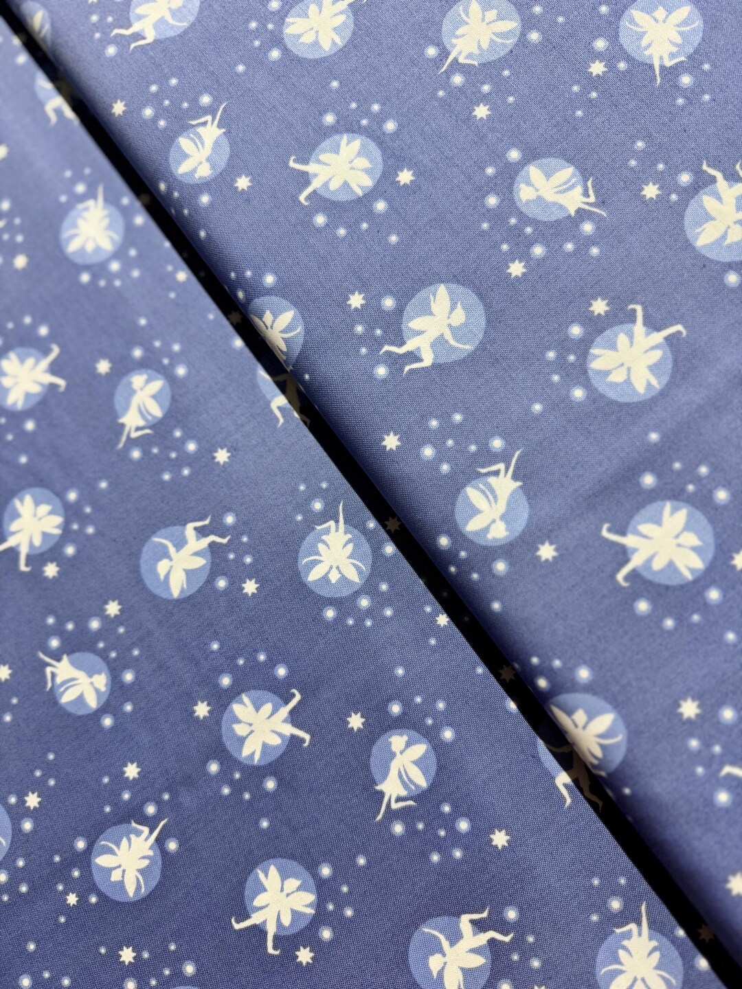 Glow in the Dark - Fairy Lights - Fairies Fabric - Cotton Fabric - Etsy