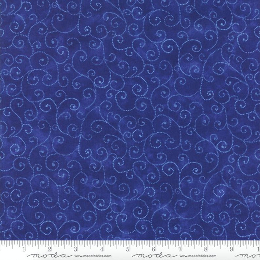 Marble Swirls Royal Blue - Cotton Fabric - Etsy
