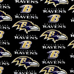 Fabric Traditions NFL Fabric Baltimore Ravens 58 Width Cotton Fabric - Etsy