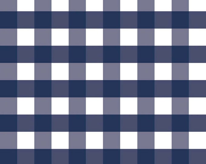 1 Inch Gingham Navy - Cotton Fabric - Etsy