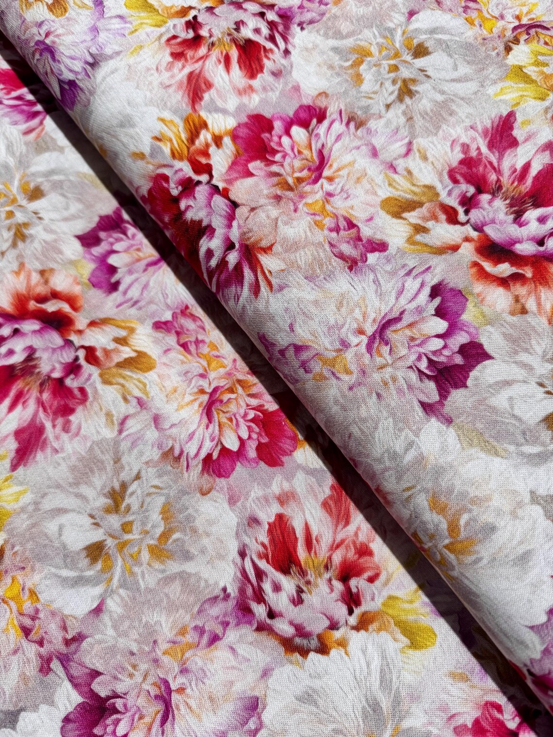 Wildflowers - Packed Floral Spring - Digital Print - Cotton Fabric - Etsy