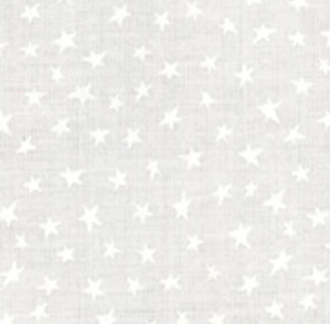 Muslin Mates - Stars White - Muslin Cotton Fabric - Etsy