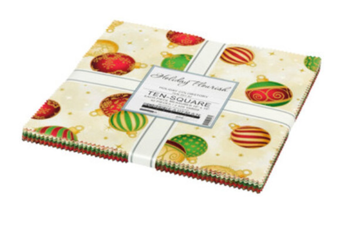 Holiday Flourish 14 - Holiday Colorstory Ten Squares/layer Cake - 42 ...