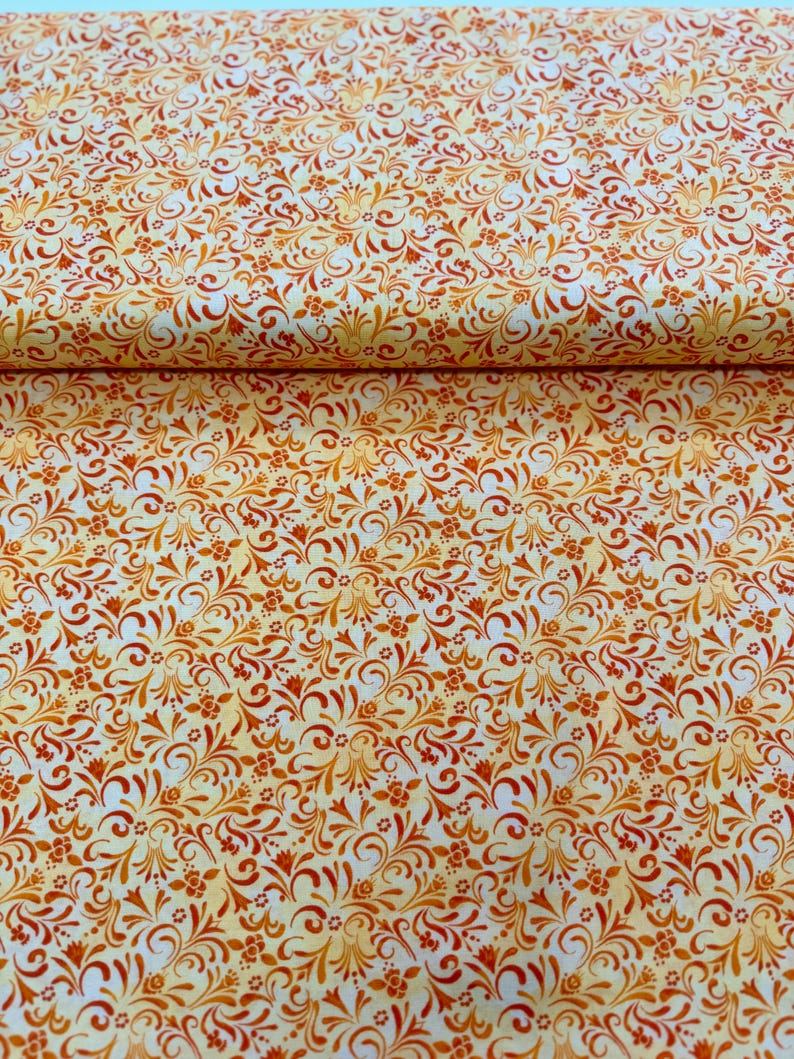 Shorelights Scroll Yellow Fabric by Jim Shore - Benartex – 9440-33 ...