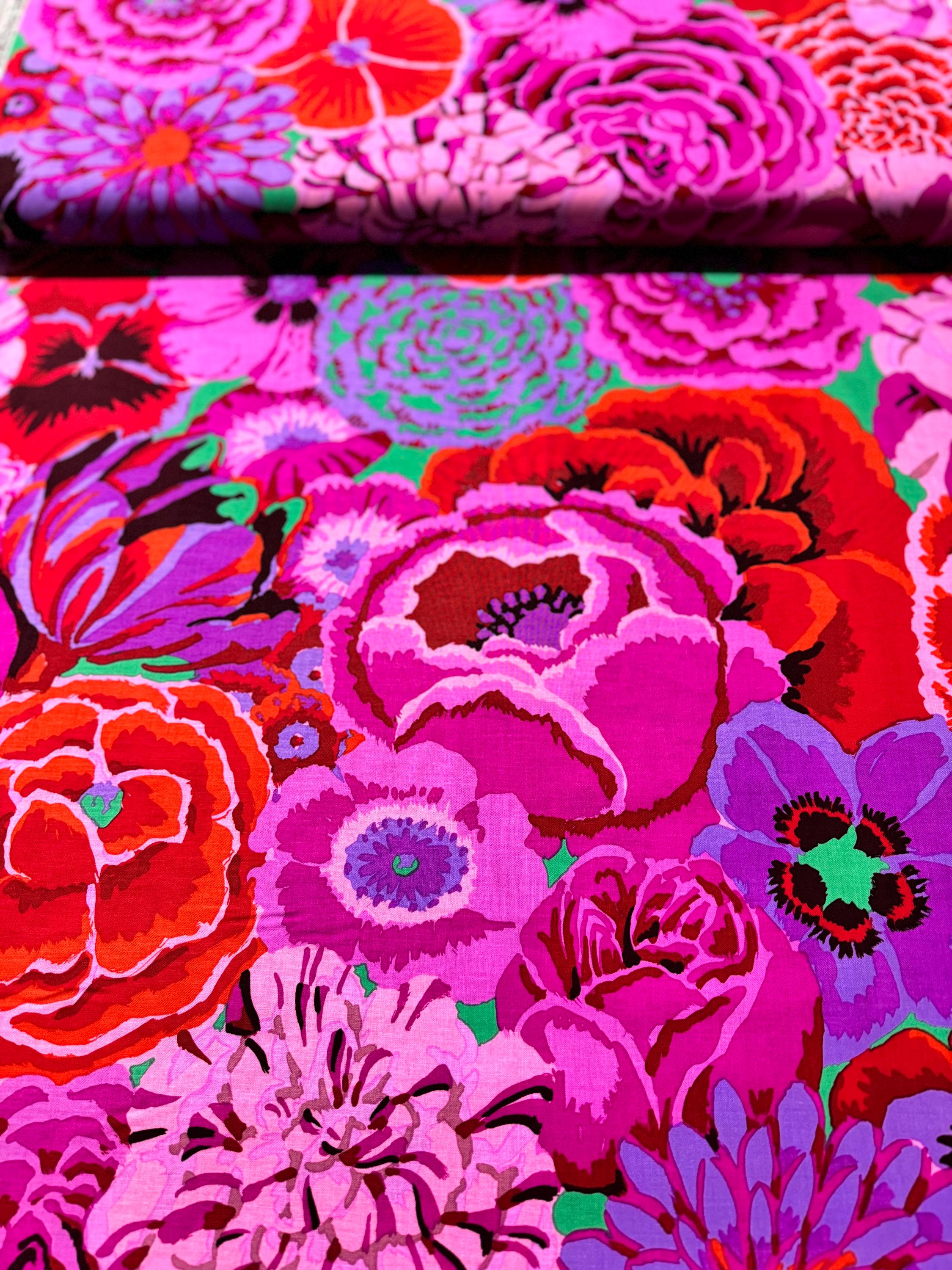 Kaffe Fassett Collective - Bekah Magenta Fabric by Philip Jacobs ...