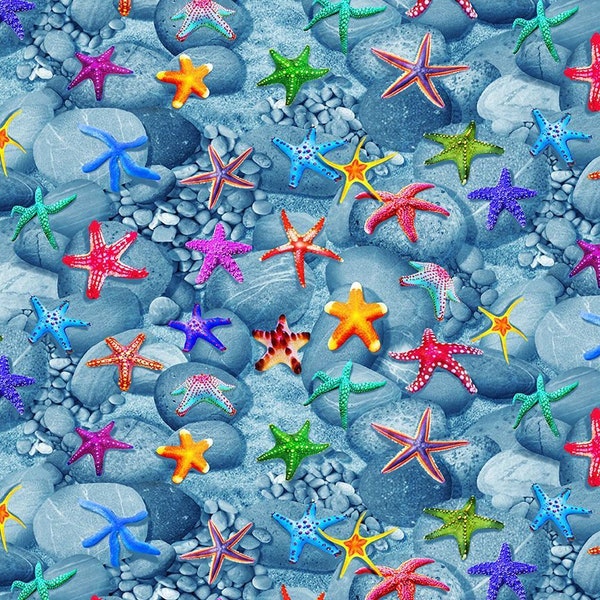 Starfish Fabric - Etsy