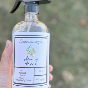 All Purpose Natural Cleaning Spray - Etsy