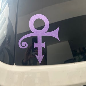 Prince Symbol Car Decal | Prince | the Artist | Purple Rain| Gold ...
