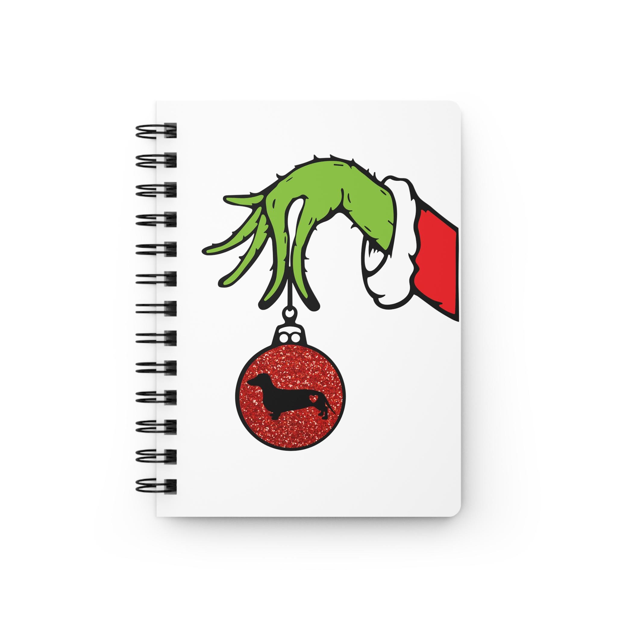 Grinch and Dachshund Spiral Bound Notebook | Green | Mean One | Journal ...