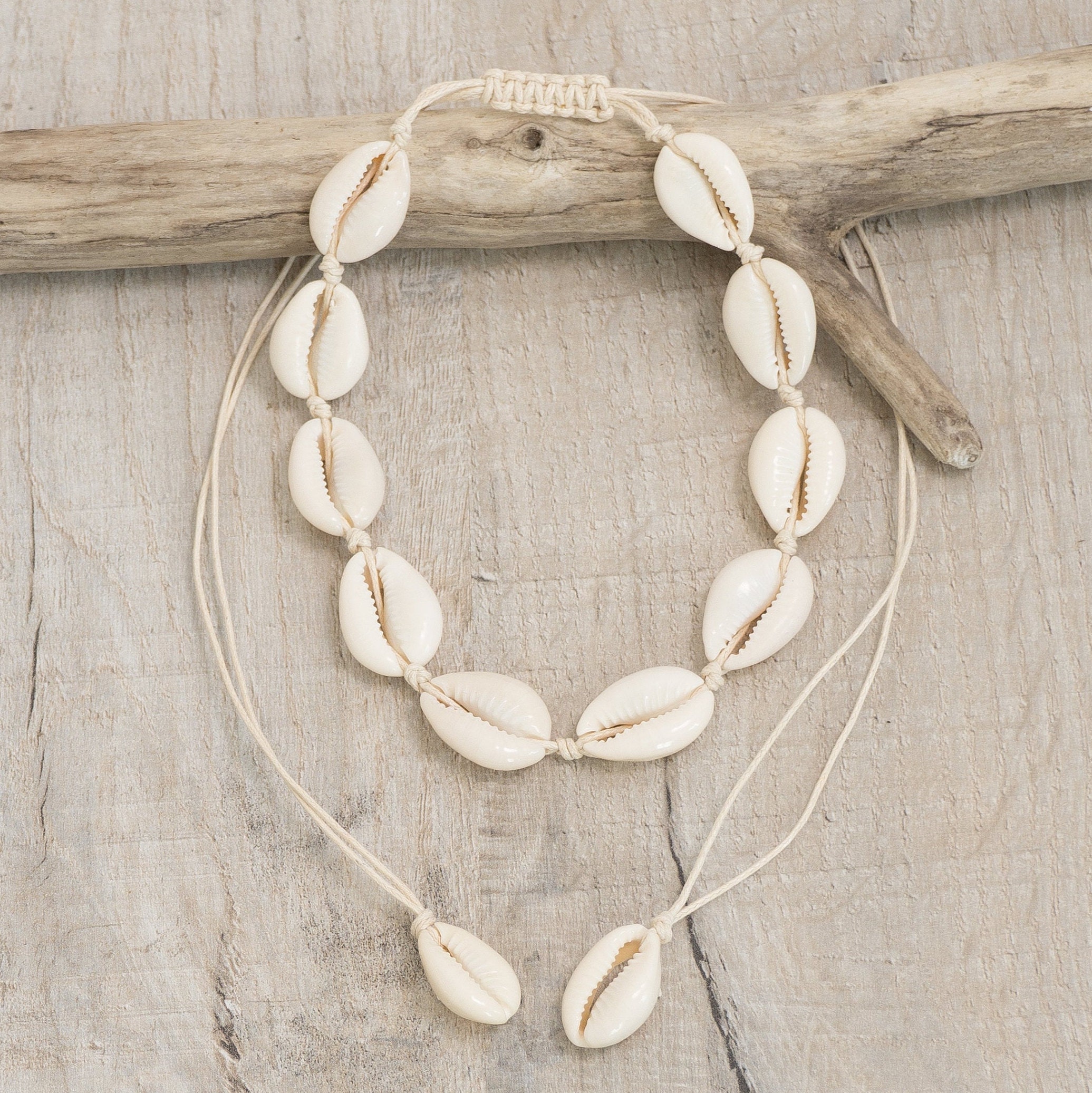 Cowrie Shell Necklace, Cowrie Shell Choker, Seashell Beach Jewelry ...