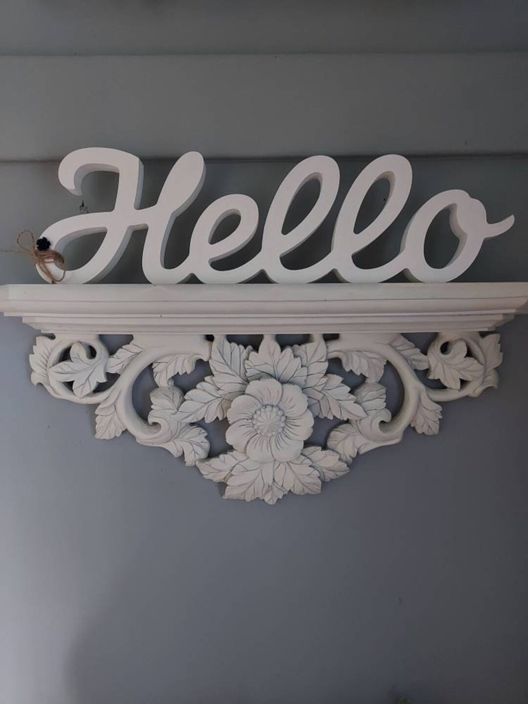 Hello Sign - Free Standing Susa Font Wording - Welcome Sign - House ...