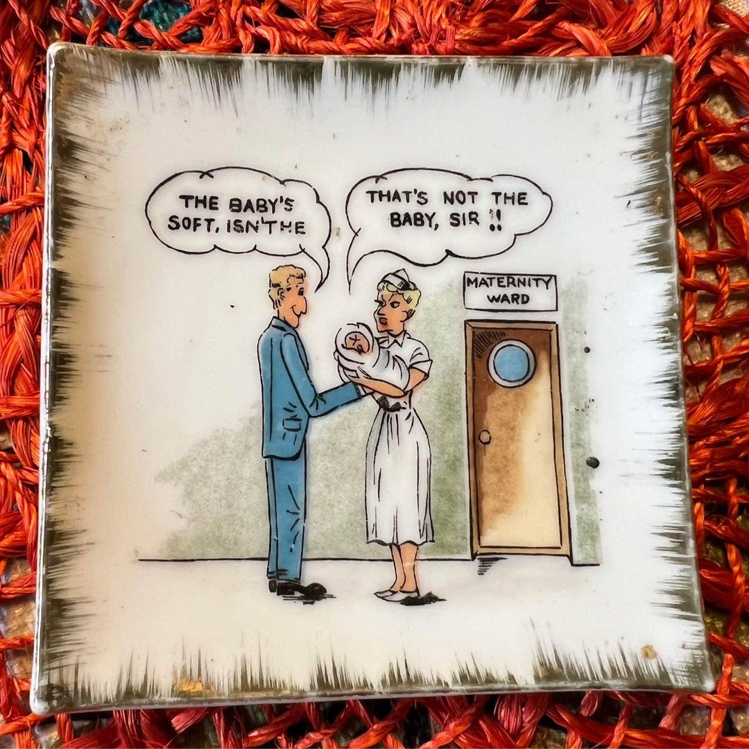 Vintage New Baby Trinket Dish Tray Cartoon BRADLEY Made in Japan - Etsy