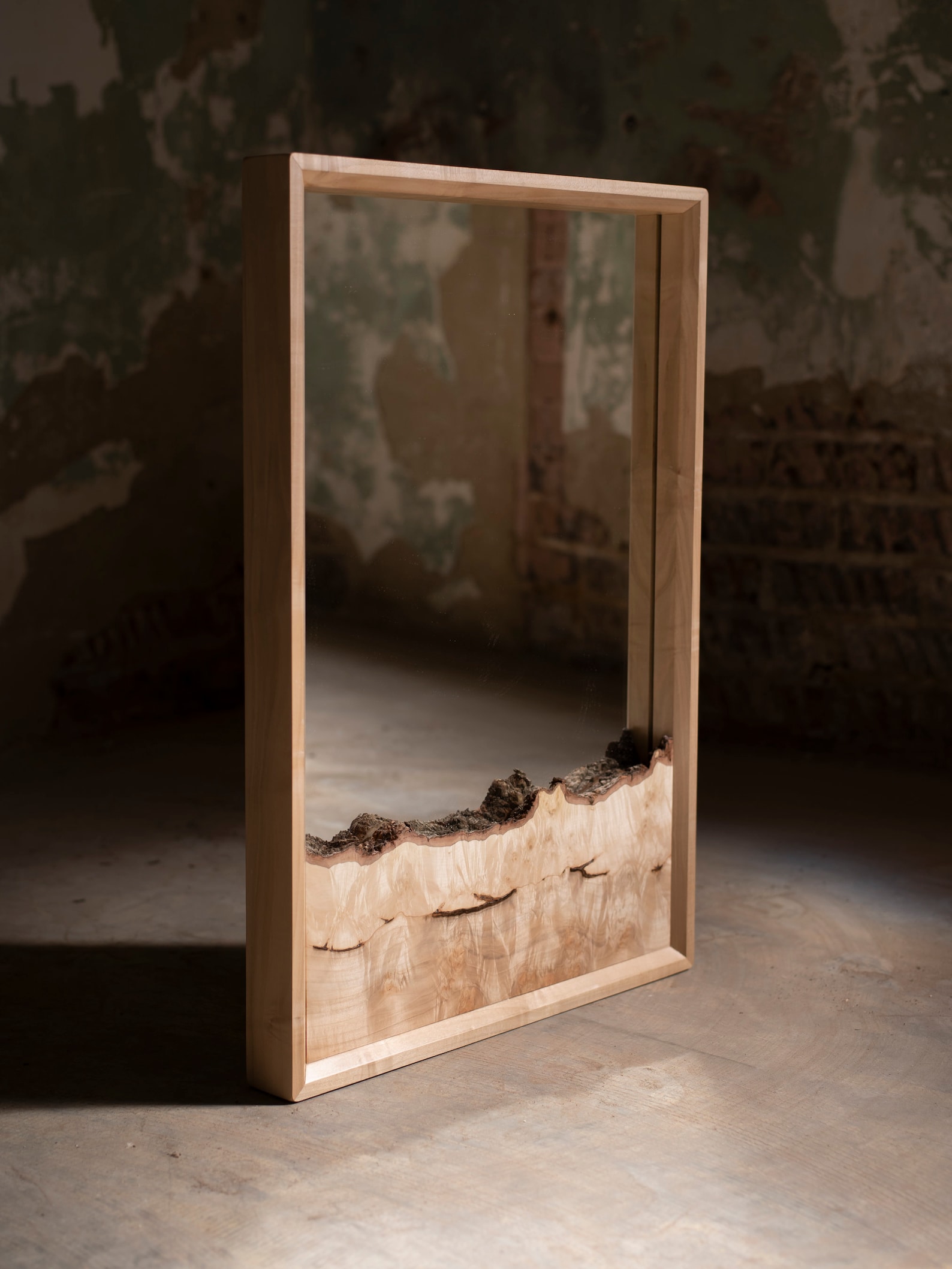 Burl Maple Wall Mirror - Etsy