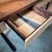 Walnut & Curly Maple River Desk With Motorized Legs - Etsy