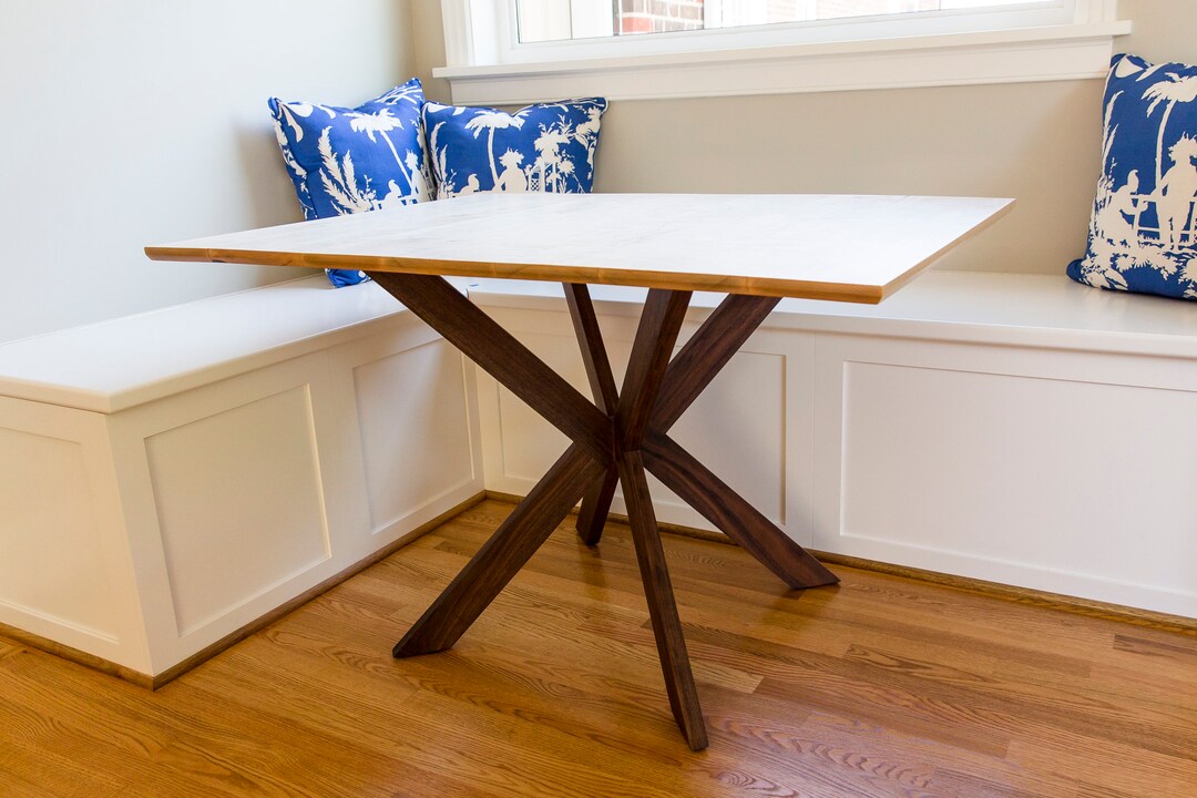 Highly Figured Curly Maple Breakfast Table Walnut Legs - Etsy