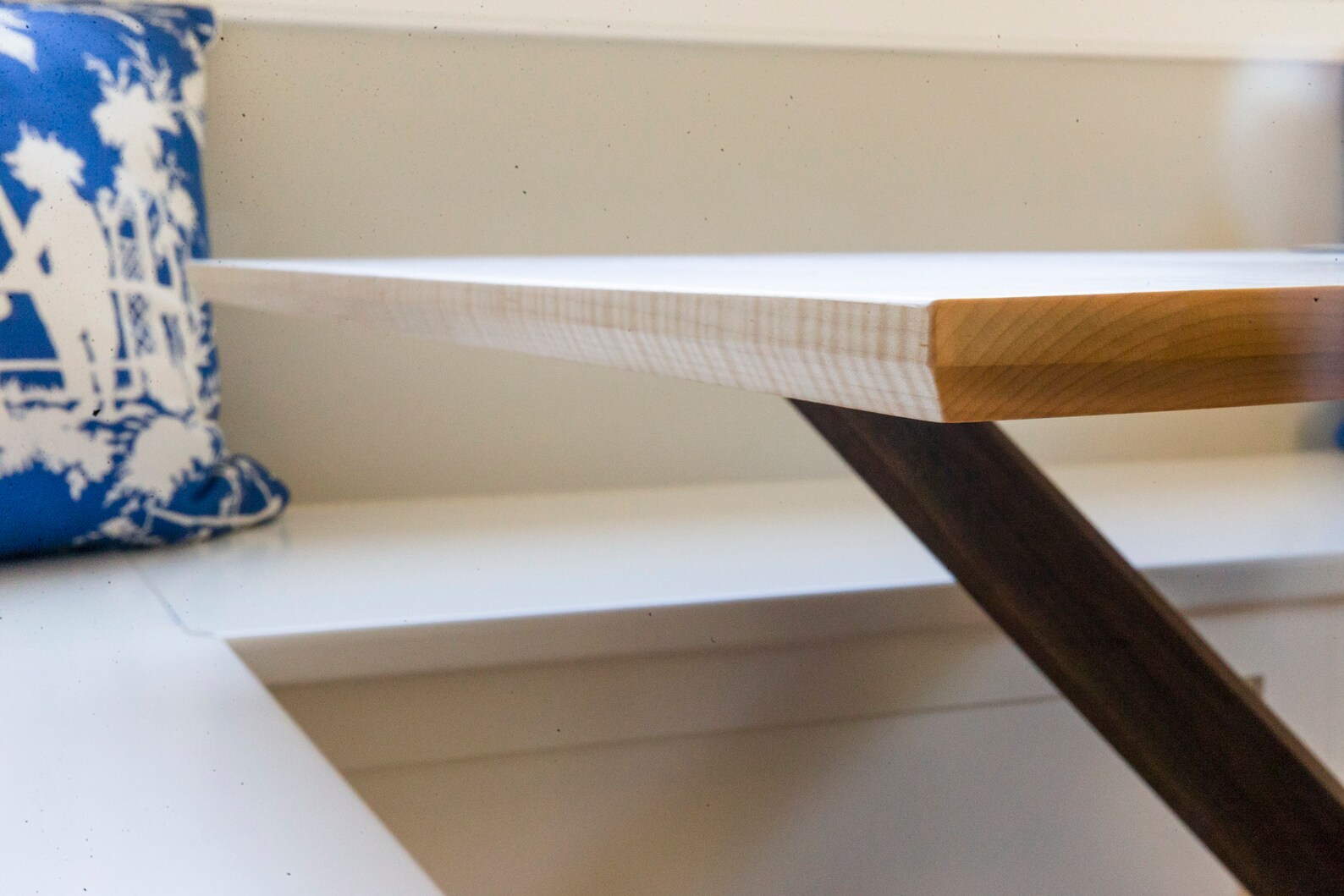 Highly Figured Curly Maple Breakfast Table Walnut Legs | Etsy