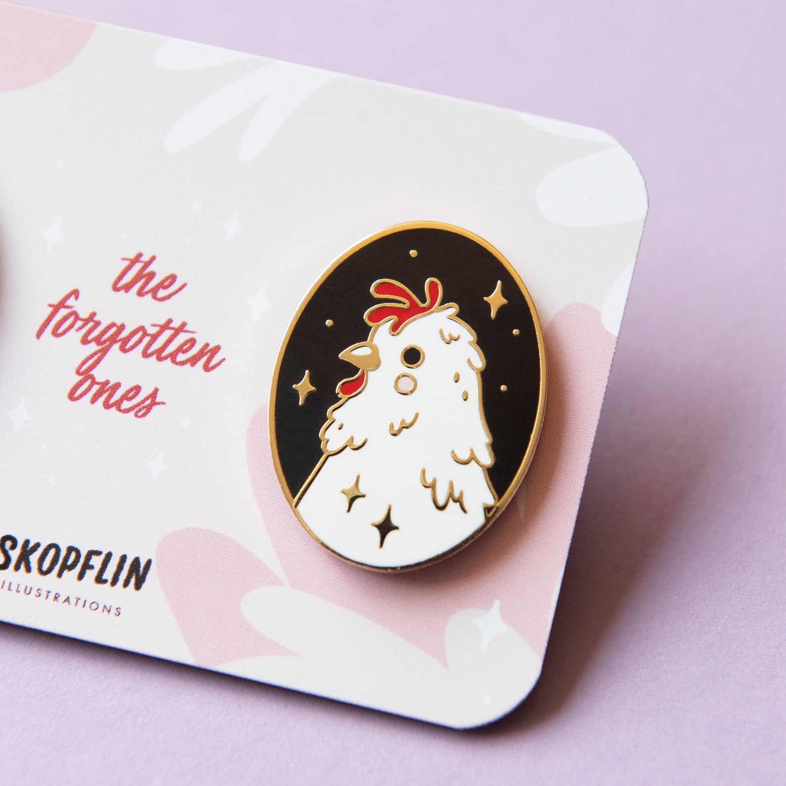 The Forgotten Ones Pig & Chicken Hard Enamel Pin Set | Etsy